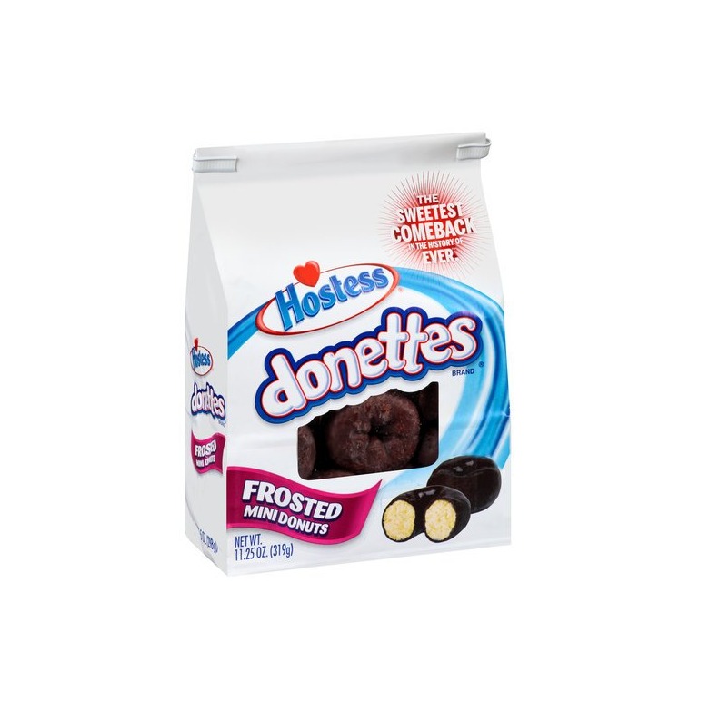 Hostess Donettes Frosted Chocolate Mini Donuts - Weee!