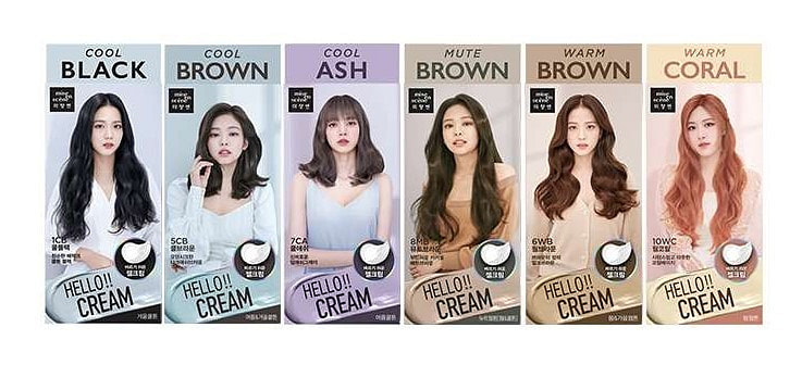 Mise En Scene Hello Cream Hair Color, Cool Ash 7CA - Weee!