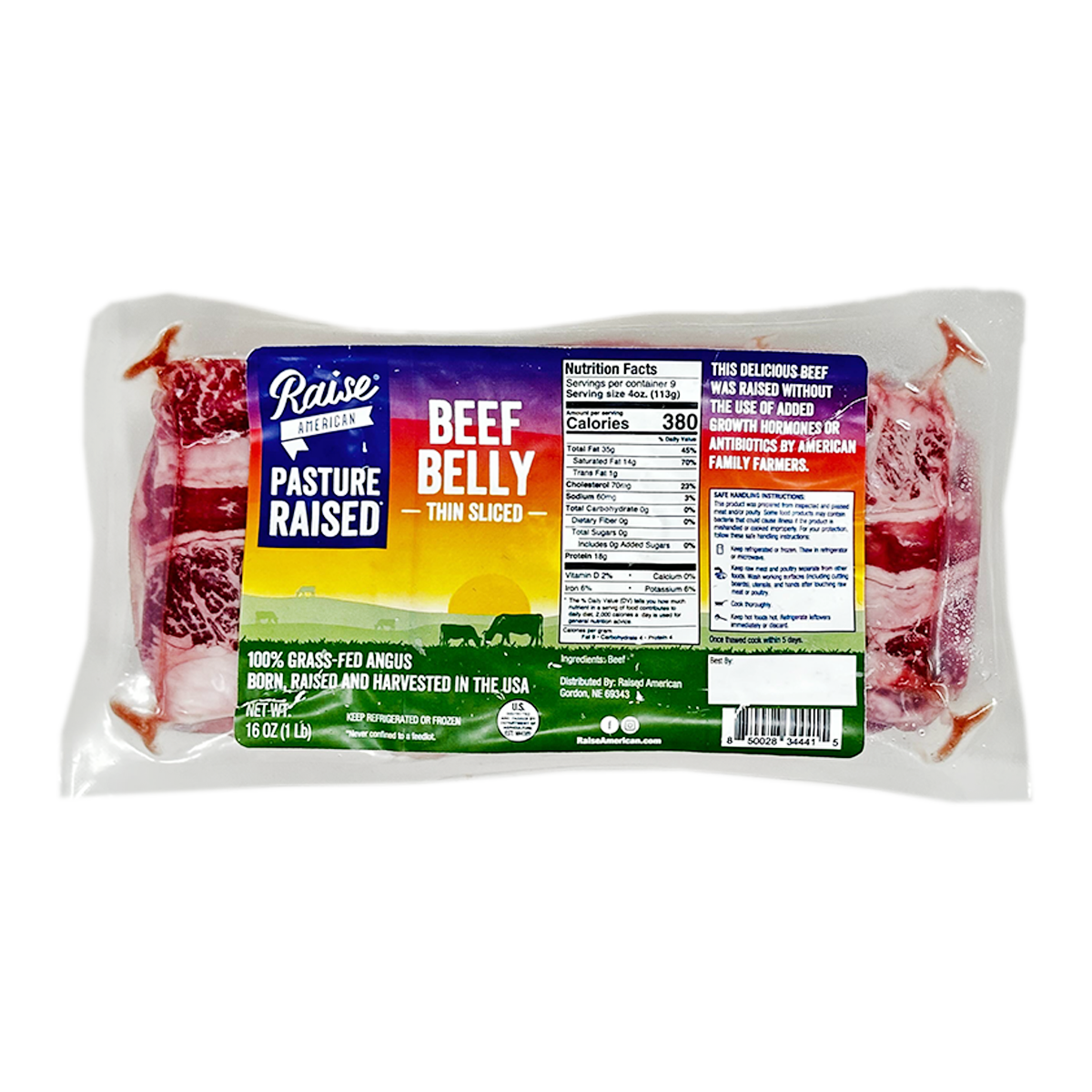 Get 100 Grass Fed Angus Beef Belly Thin Sliced 16 Oz Delivered Weee