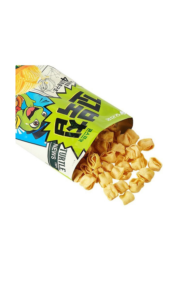 Orion Sweet Corn Flavored Turtle Chips - Weee!