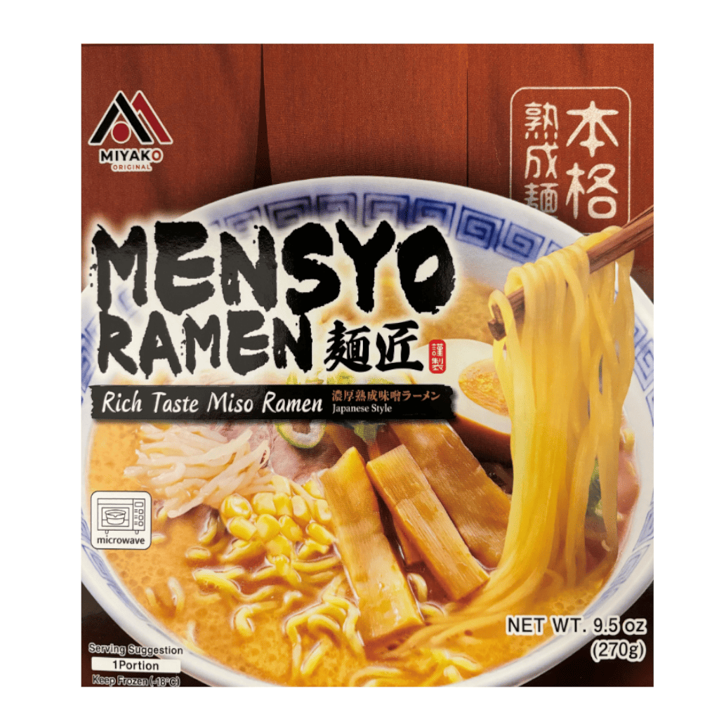 Get Miyako Mensyo Rich Taste Miso Ramen Frozen 9.52-12 case Delivered ...