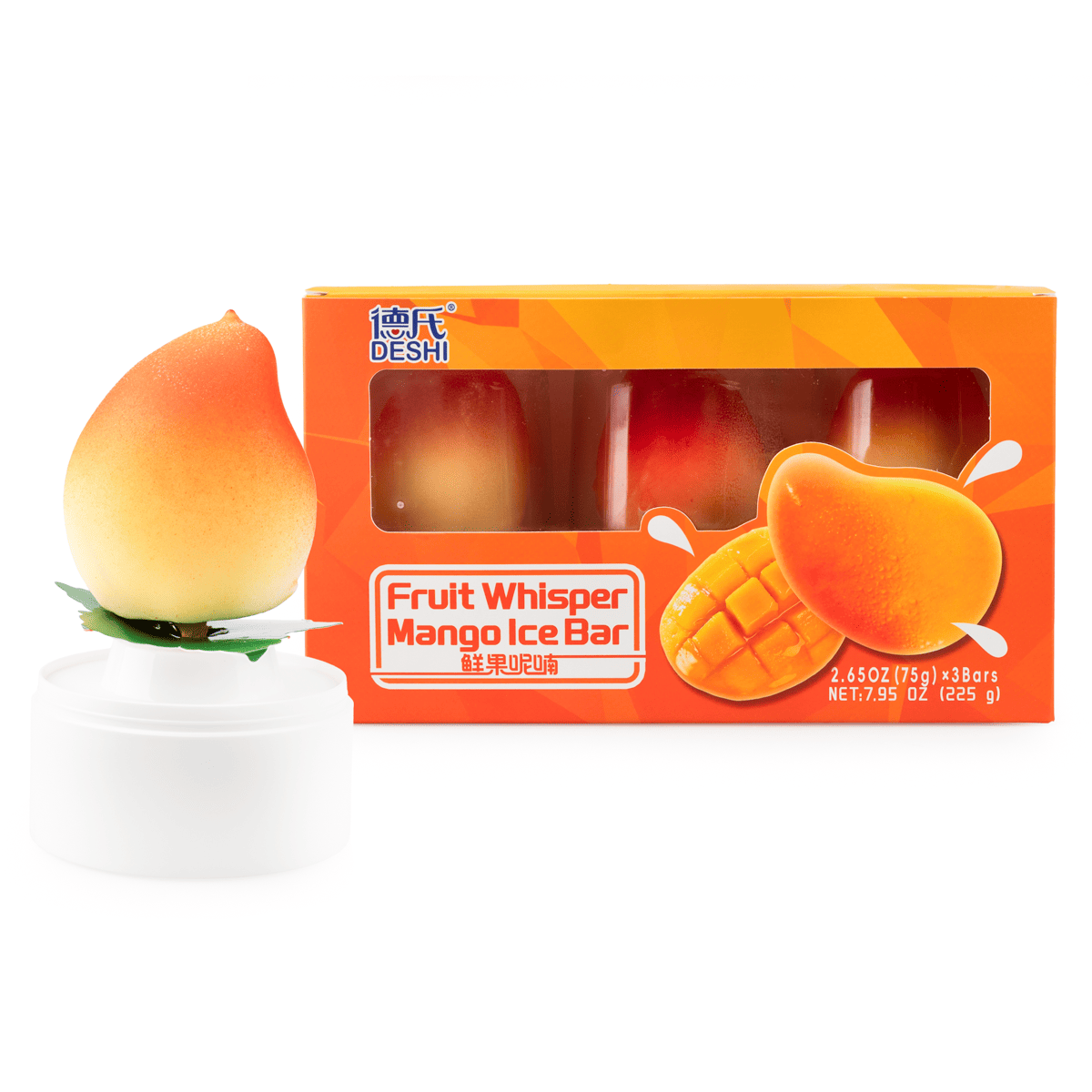 Get Deshi Fruit Whisper Mango Ice Bar 3PC, Frozen 7.95 oz Delivered ...