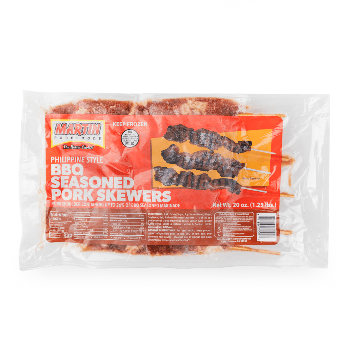 Get Martin Purefoods Pork BBQ Skewers 20 oz Delivered | Weee! Asian Market