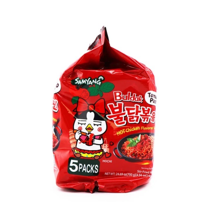 Samyang Buldak Ramen, Tomato Pasta Hot Chicken Flavor 5pk - Weee!
