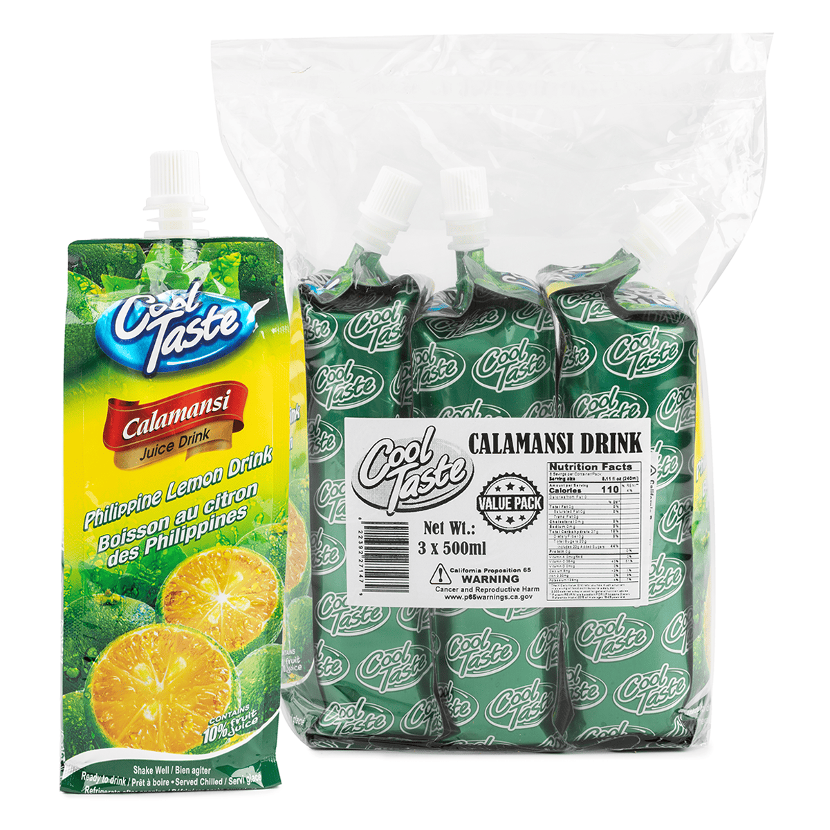 Cool Taste Calamansi Drink Value Pack (3pack) 1500 밀리리터 - Weee!