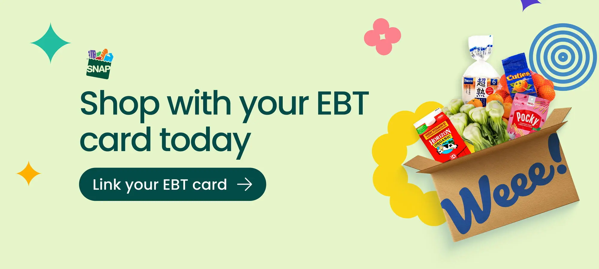 Shop with your EBT card today