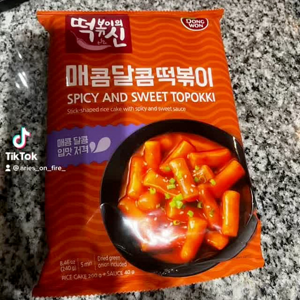 Spicy and sweet Topokki
