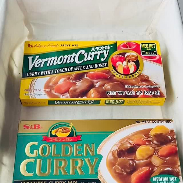 S&B Golden Curry and House Foods Vermont Curry