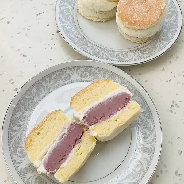 4 pieces of taro paste snow scallops