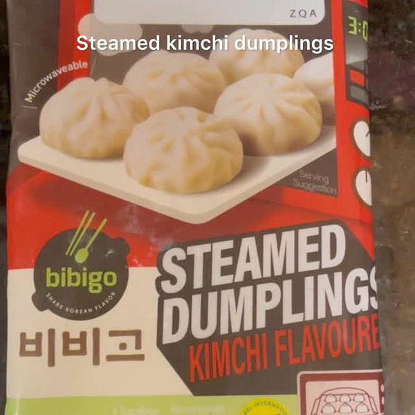 Steamed kimchi dumplings 🥟