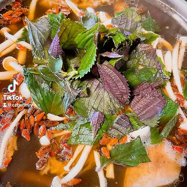 Mushroom herbal goat hot pot