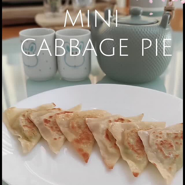 simple easy MINI cabbage pie